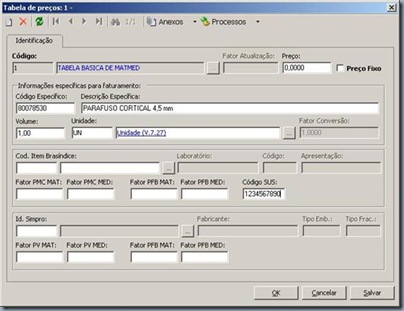 TOTVS Connect: TOTVS Gestão Hospitalar - Evolução Faturamento SUS – OPM